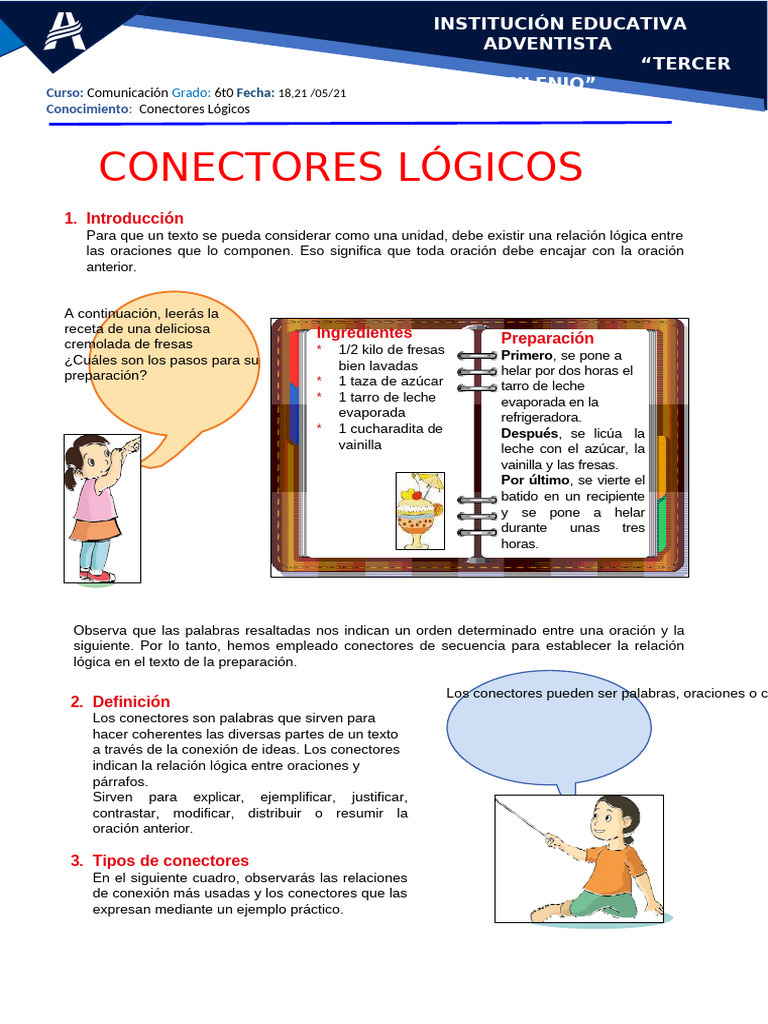 Conectores Lógicos - Comunicación | PDF