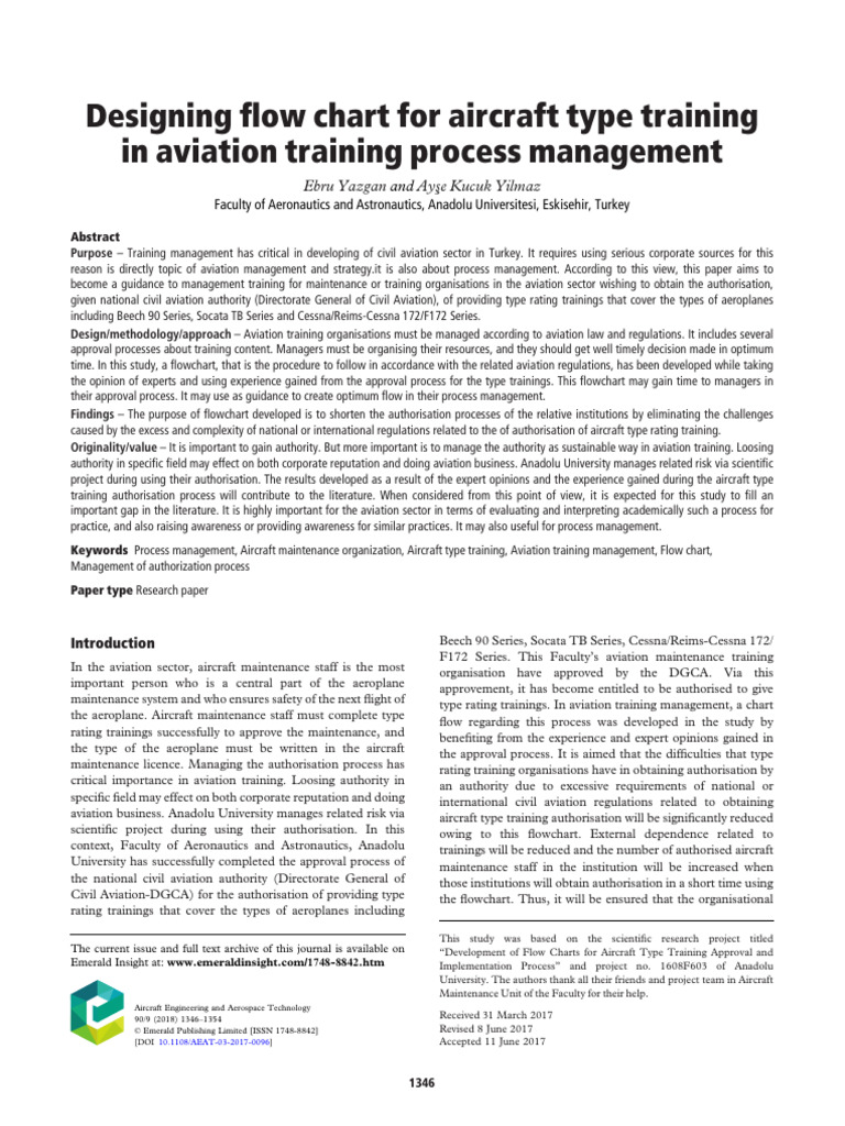 Aircraft Type Training Flowchart | PDF | Audit | Aviation