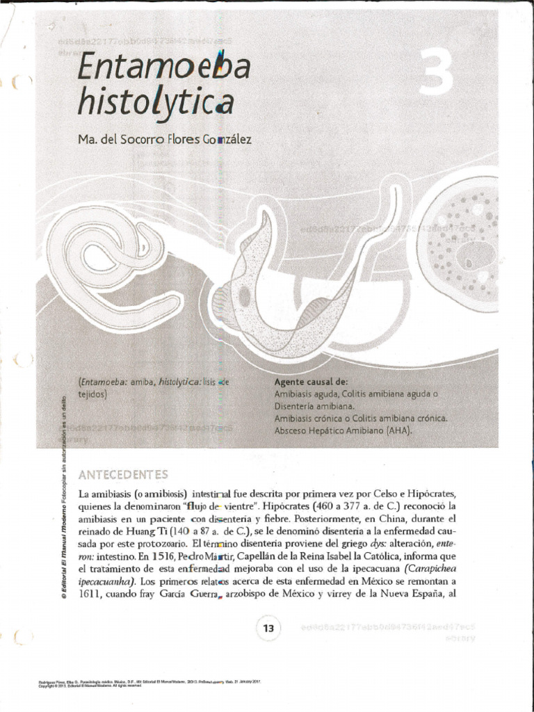 Entamoeba histolytica-libro Rodríguez | PDF
