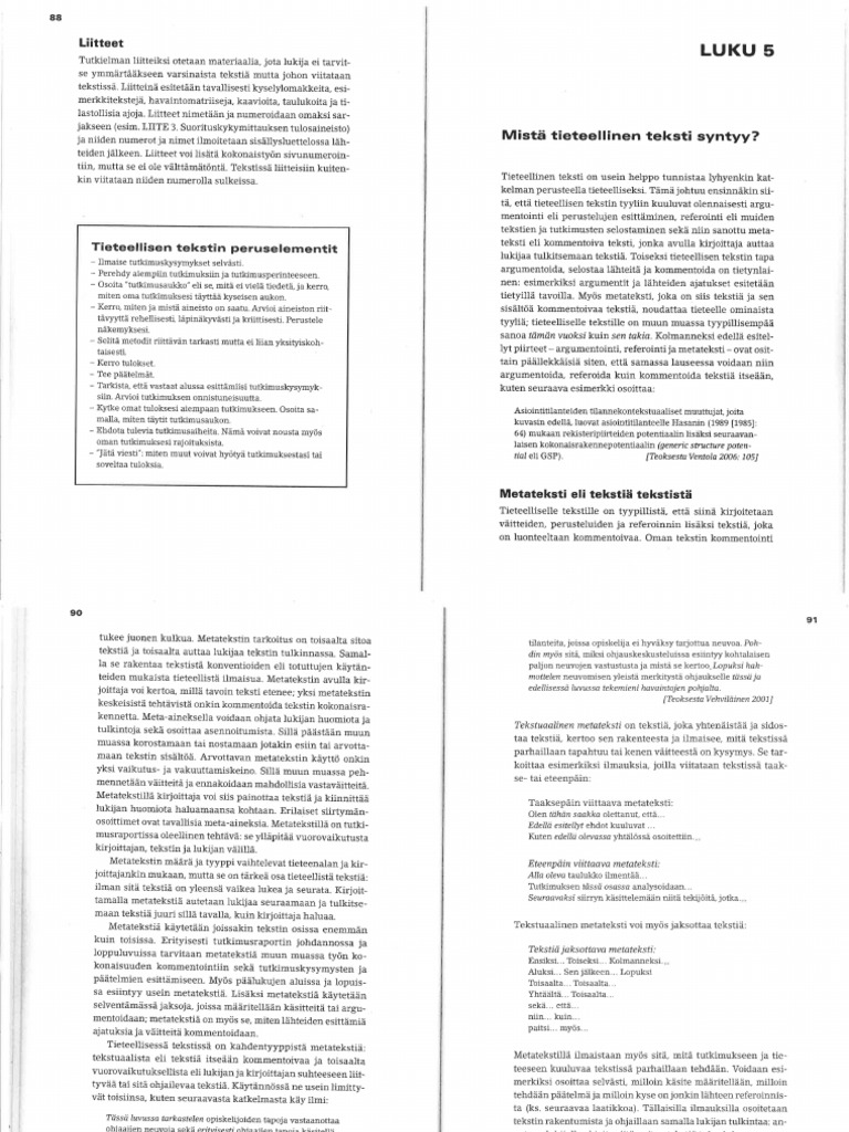 Tiede Ja Teksti, Mistä Tieteellinen Teksti Syntyy (Luku 5) | PDF