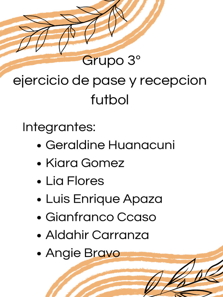 Ejercicios de Pase y Recepcion Futbol | PDF