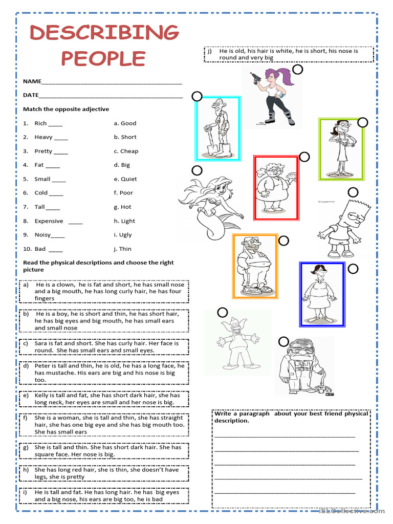 DESCRIBING PEOPLE | PDF
