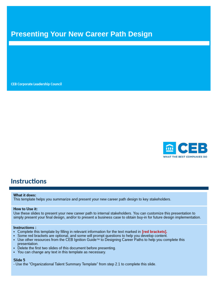 5.3 Career Path Design Presentation Template | PDF | Organizational ...
