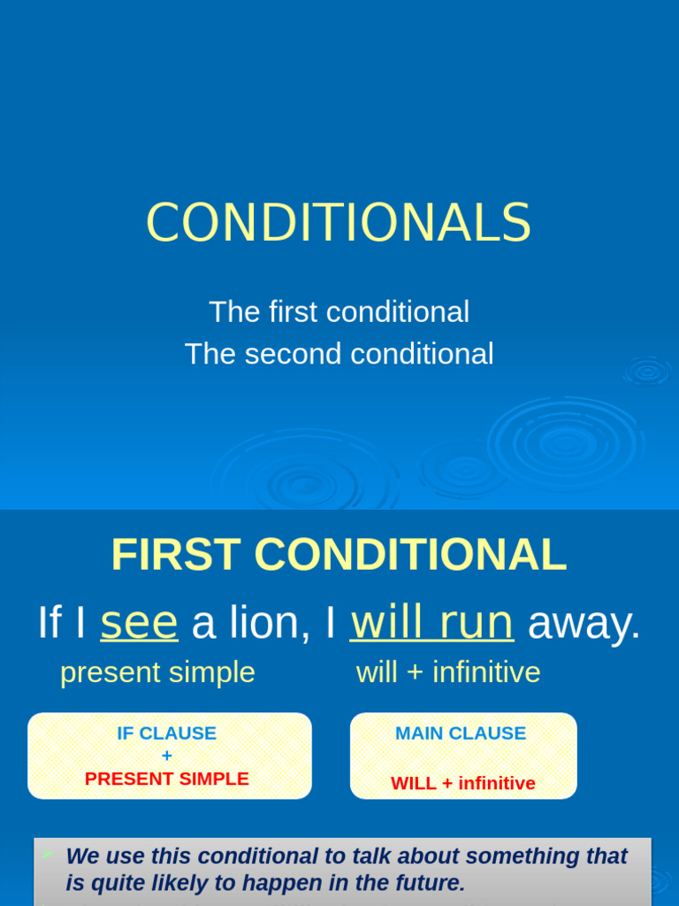 First and Second Conditional | PDF | Language Arts & Discipline