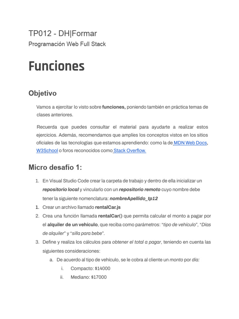 TP - 12 - Funciones | PDF | Hamburguesas