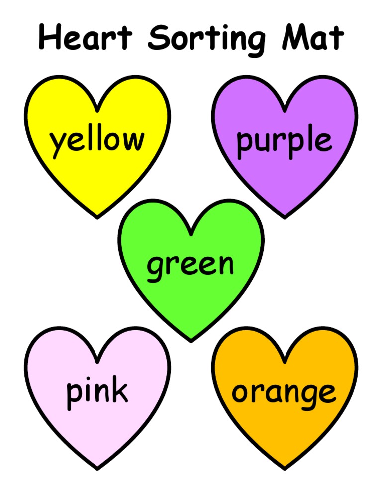 Sorting Mat Hearts | PDF