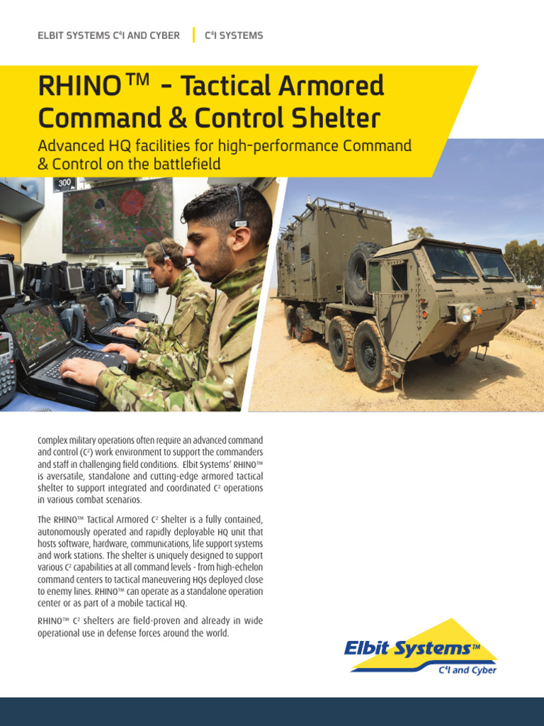 Rhino Tactical-Command Shelter-Eng | PDF | Command And Control | Military Science