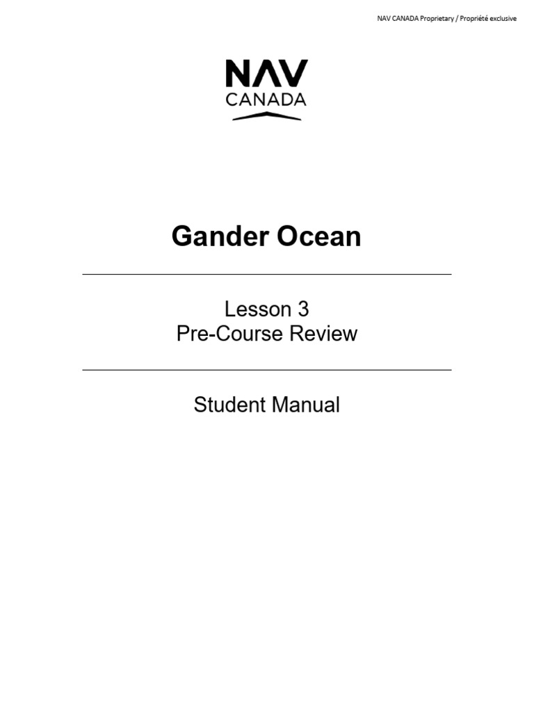 Gander Ocean ATC Pre-Course Review | PDF | Air Traffic Control | Aviation