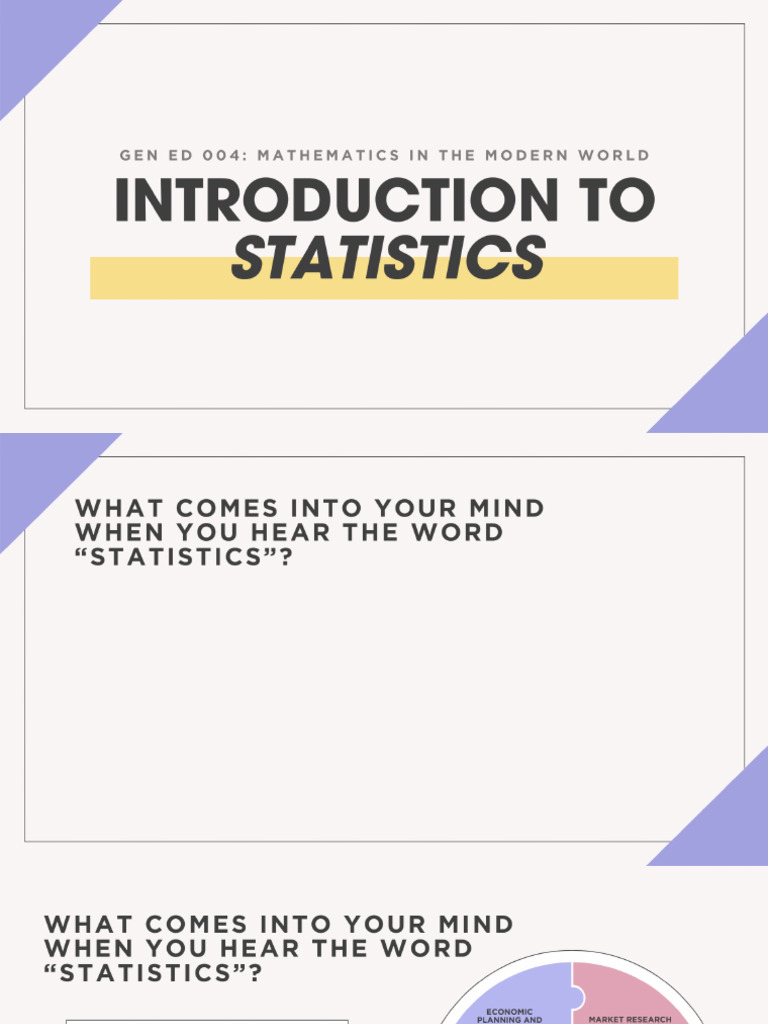 Introduction To Statistics | PDF