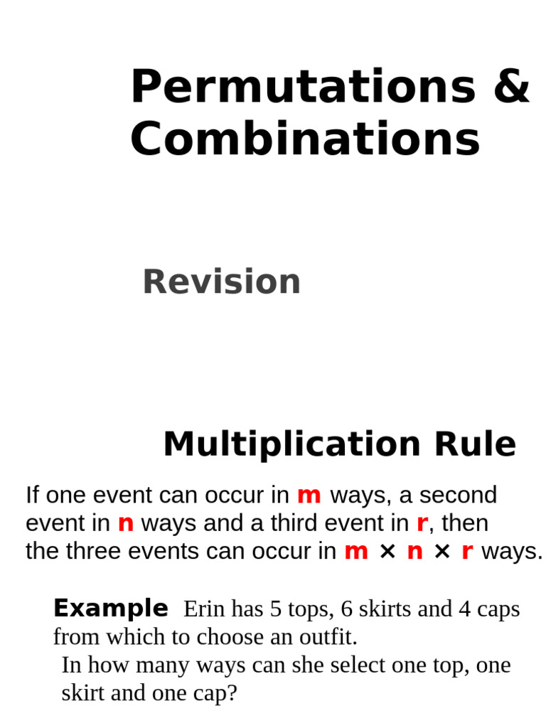 Permutation and Combination Calculation Example | PDF | Poker | Permutation