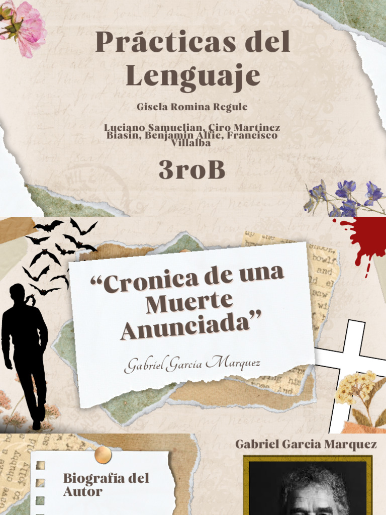 "Cronica de Una Muerte Anunciada | PDF | Novelas