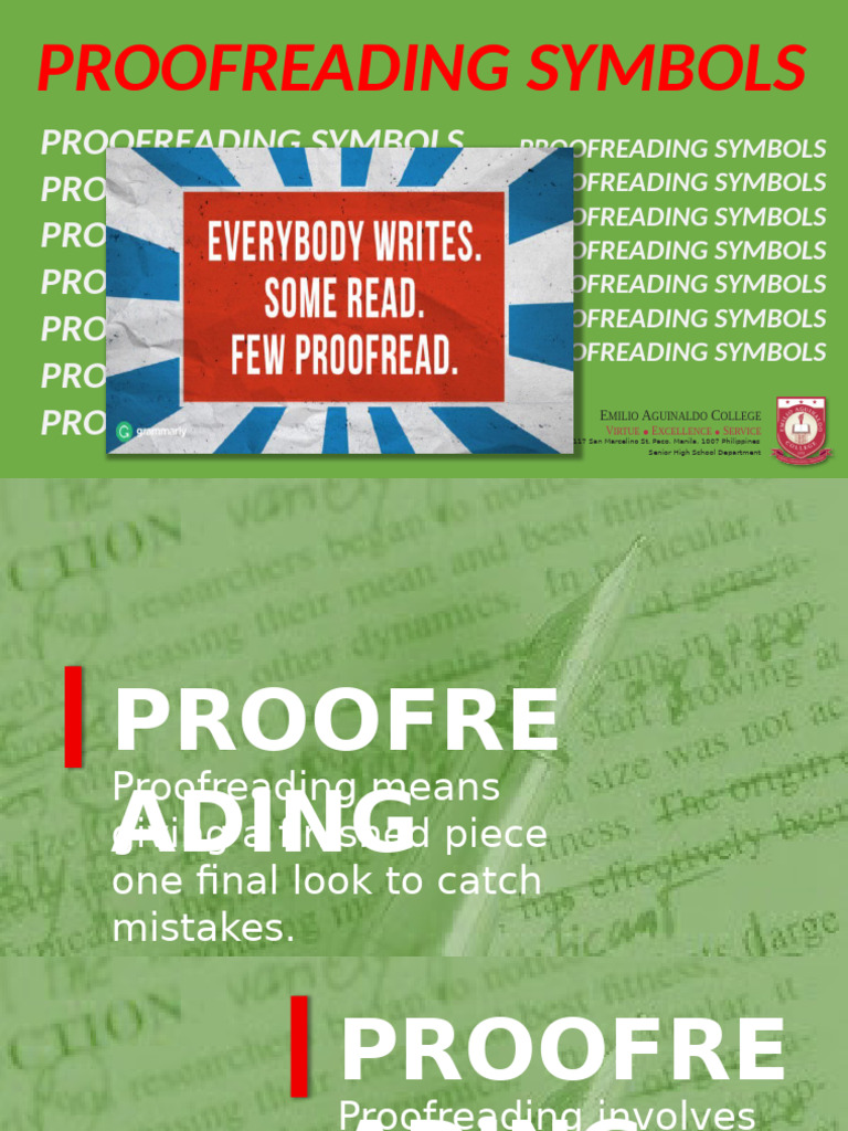 4b Proofreading | PDF | Proofreading | Copy Editing