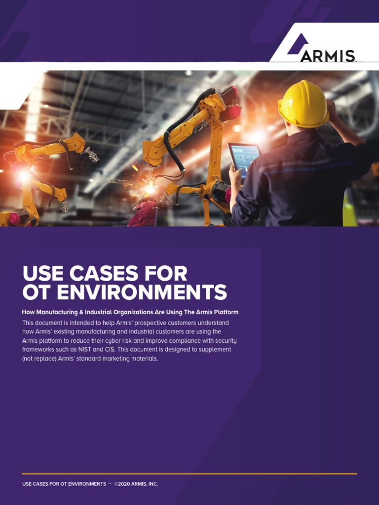 Armis Use Cases For OT Environments | PDF | Computer Security | Security