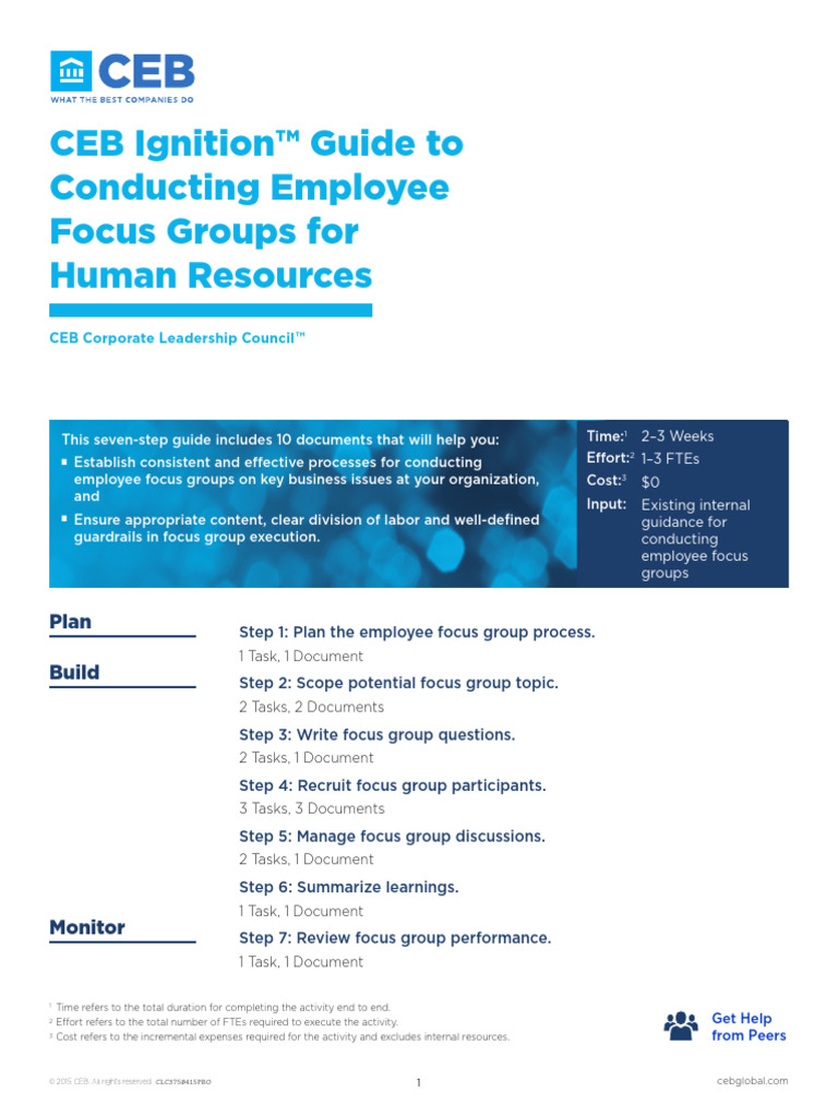 IGN_CLC_Employee Focus Groups | PDF | Focus Group | Information