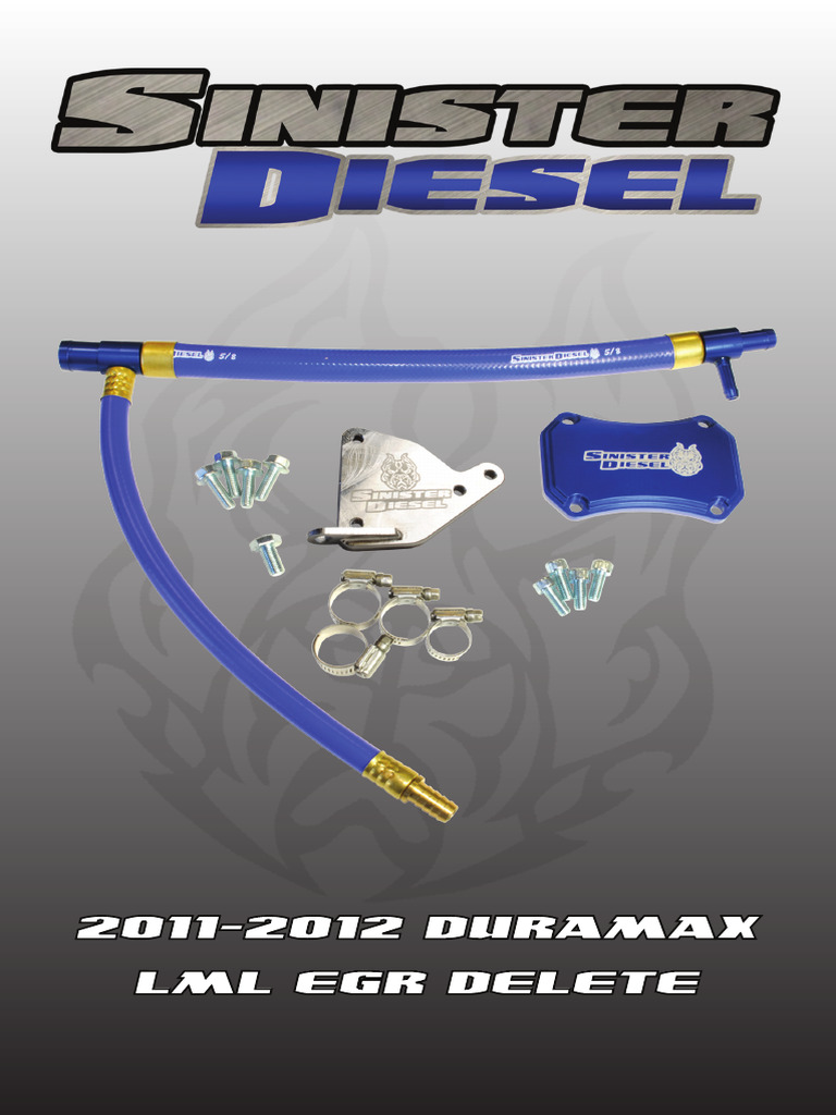 LML EGR Delete Kit Installation Guide | PDF | Throttle | Disclaimer