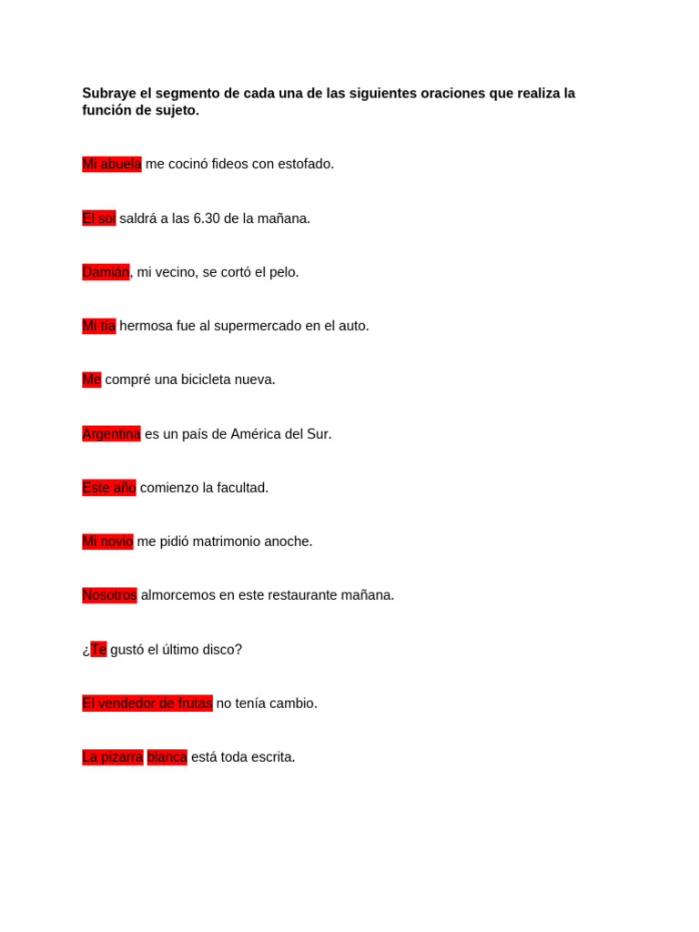 Mrofo 2, Unidad 4, Actividad Unidad IV | PDF | Predicado (Gramática ...