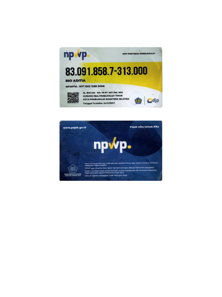 NPWP | PDF