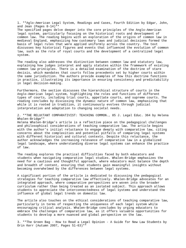 Detailed_Summaries | PDF | Common Law | Precedent