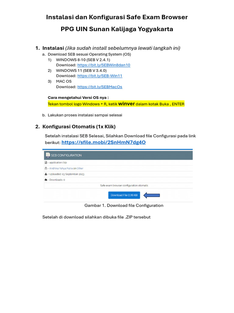 Panduan Instalasi Dan Konfigurasi SEB (Safe Exam Browser) TO PPG 2024 ...