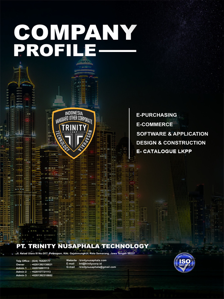 Company Konstruksi Trinity Corp | PDF | Bisnis | Komputer