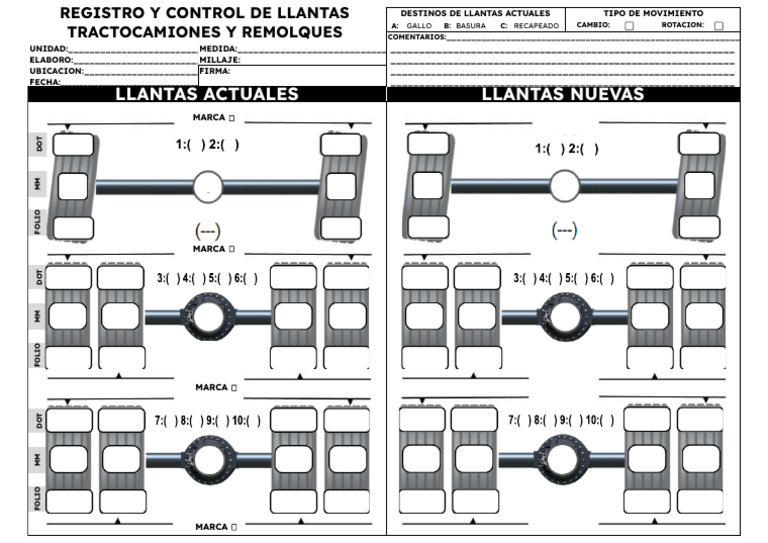 FORMATO NUEVO LLANTAS (3) | PDF