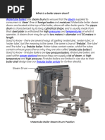 Boiler Steam Drums Overview | PDF | Boiler | Steam