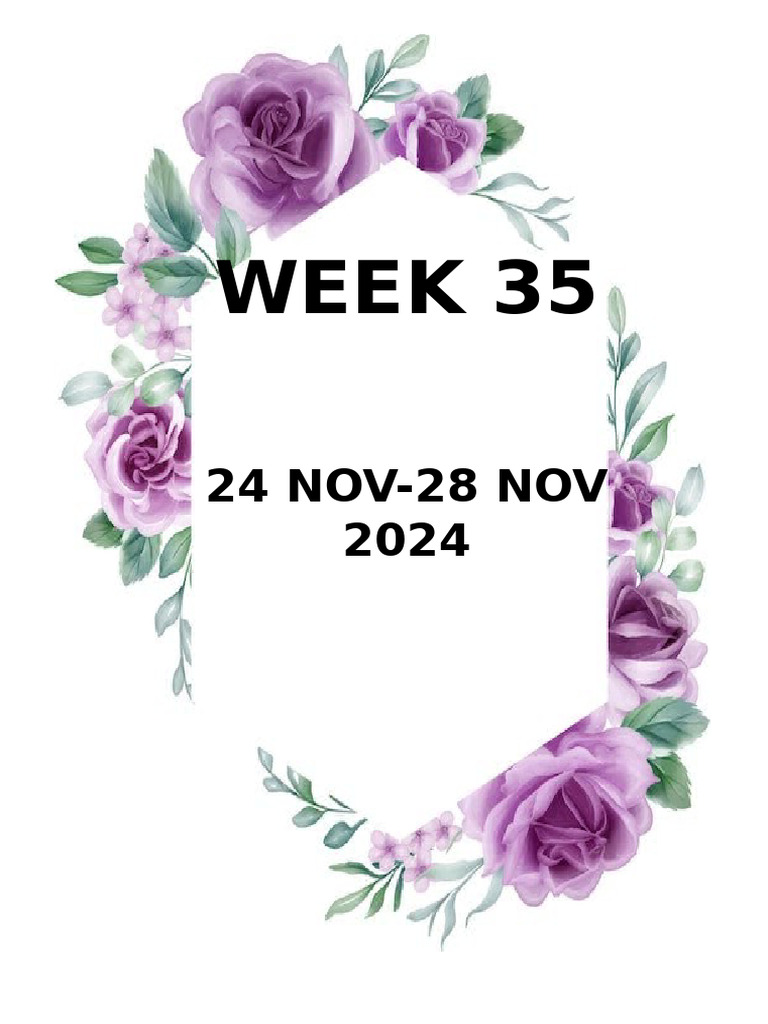 Week Border | PDF