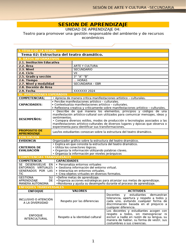 Estructura del Teatro Dramático | PDF | Romeo y Julieta | Aprendizaje