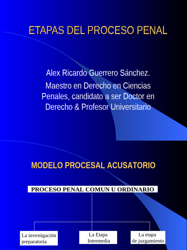 Etapas del Proceso Penal en Perú | PDF | Fiscal | Derecho penal