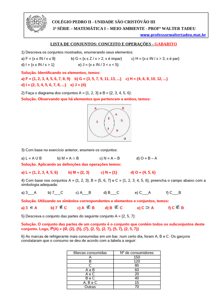 Teoria de conjuntos | PDF | Matemática | Lógica matemática