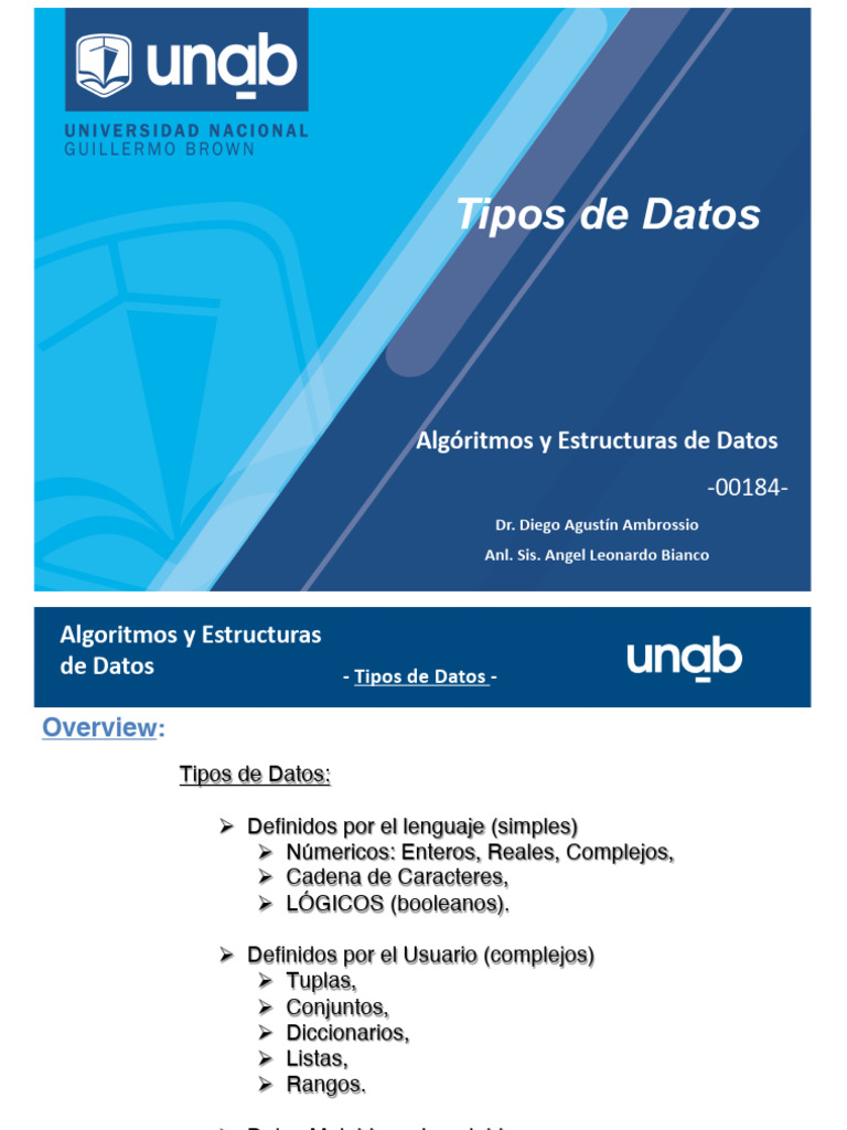 Clase4-Tipos de Datos | PDF | Tipo de datos | Multiplicación