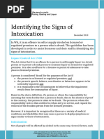 Intoxication Assessment Tool S C A B: Sober Influenced Intoxicated ...