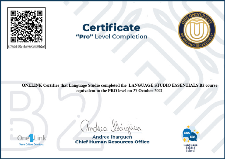 Language Studio B2 Certification | PDF