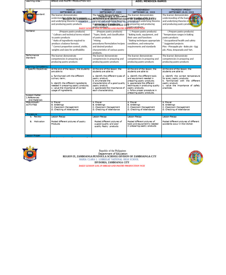 DLL week 5 entrep - | PDF