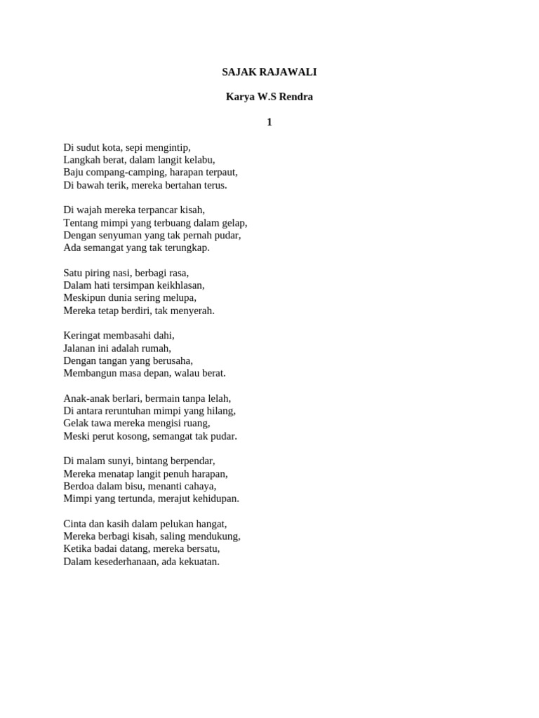 Sajak Rajawali | PDF