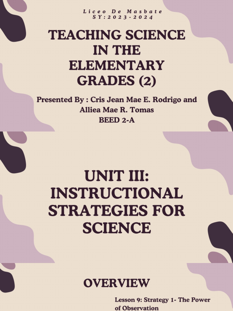 Instructional Strategies For Science 20240429 235753 0000 | PDF