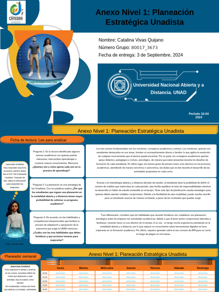 Tarea 1 Catedra Catalina | PDF | Planificación | Aprendizaje