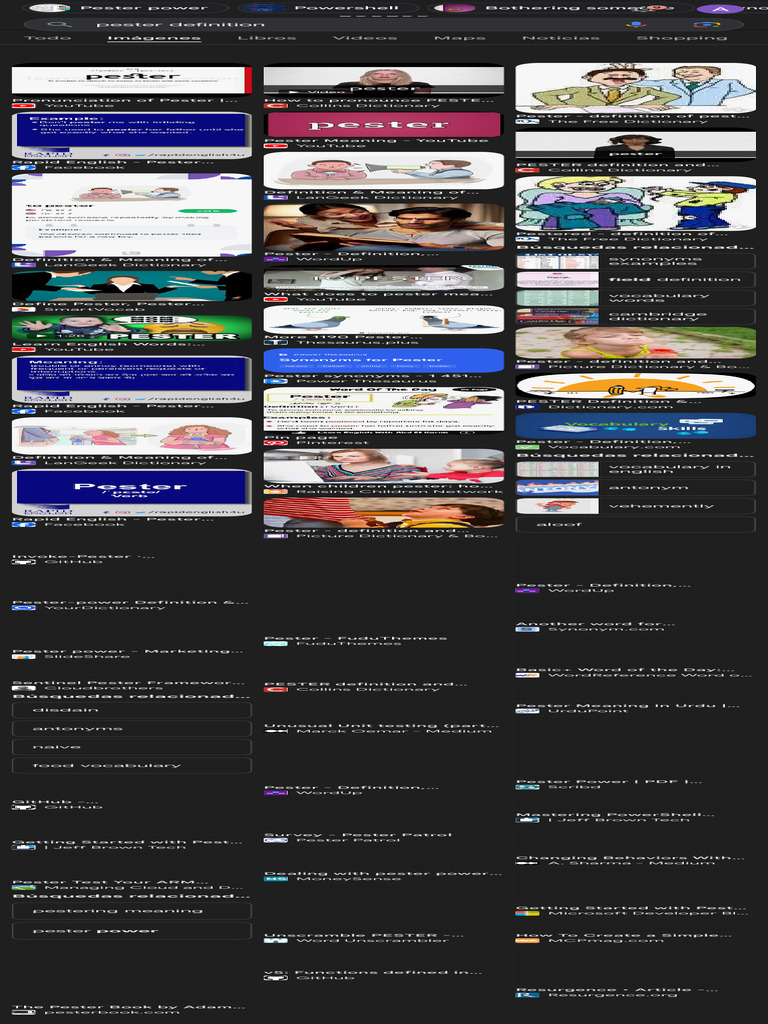 Pester Definition - Buscar Con Google | PDF | English Language | Lexicology