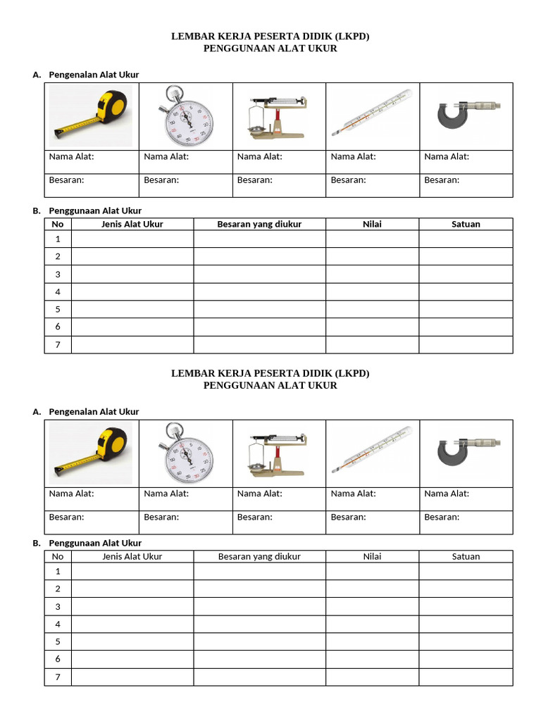 LKPD Alat Ukur | PDF | Teknologi & Rekayasa