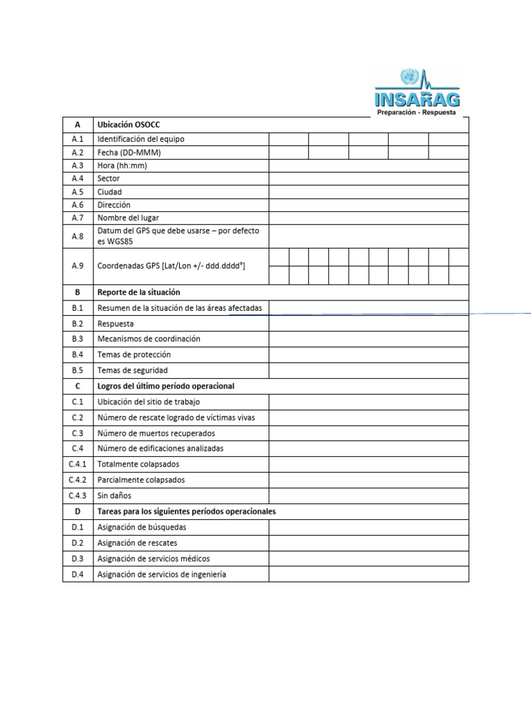 INSARAG Guidelines Vol 3, Annex B9 Airfield Assessment (versiขn en espa ...