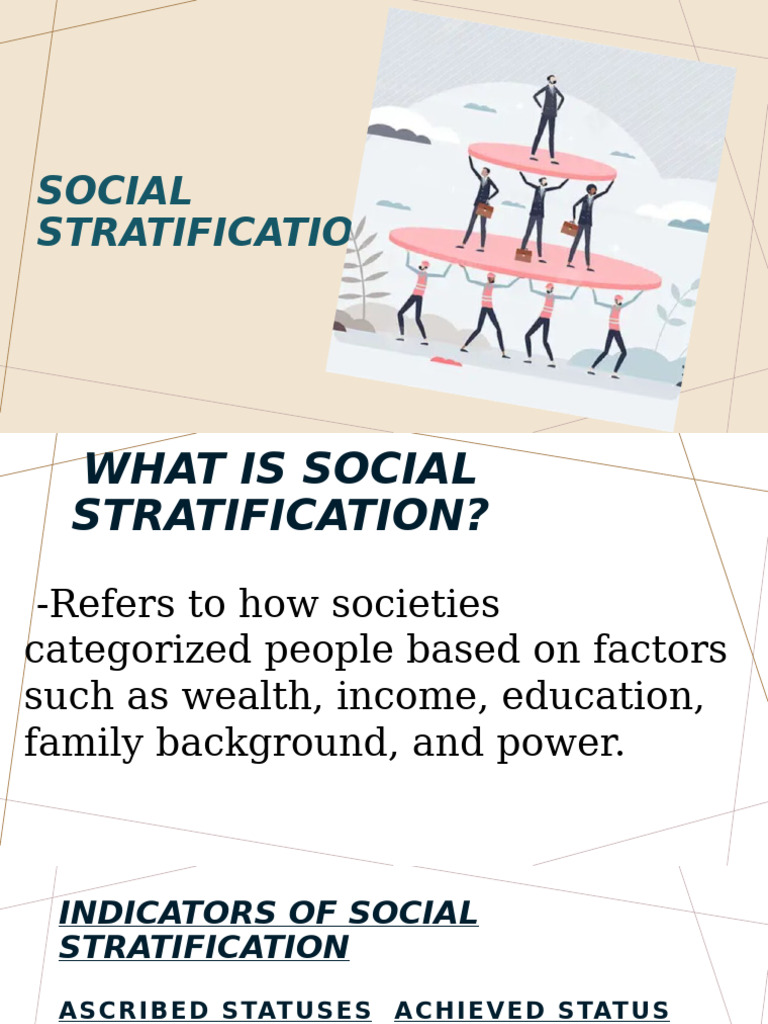 Social Stratification | PDF | Caste | Social Stratification