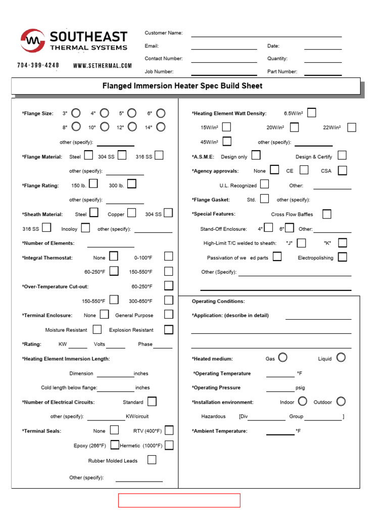 Flanged Immersion Heater Product Data Sheet 2 | PDF | Electric Heating | Home Appliance