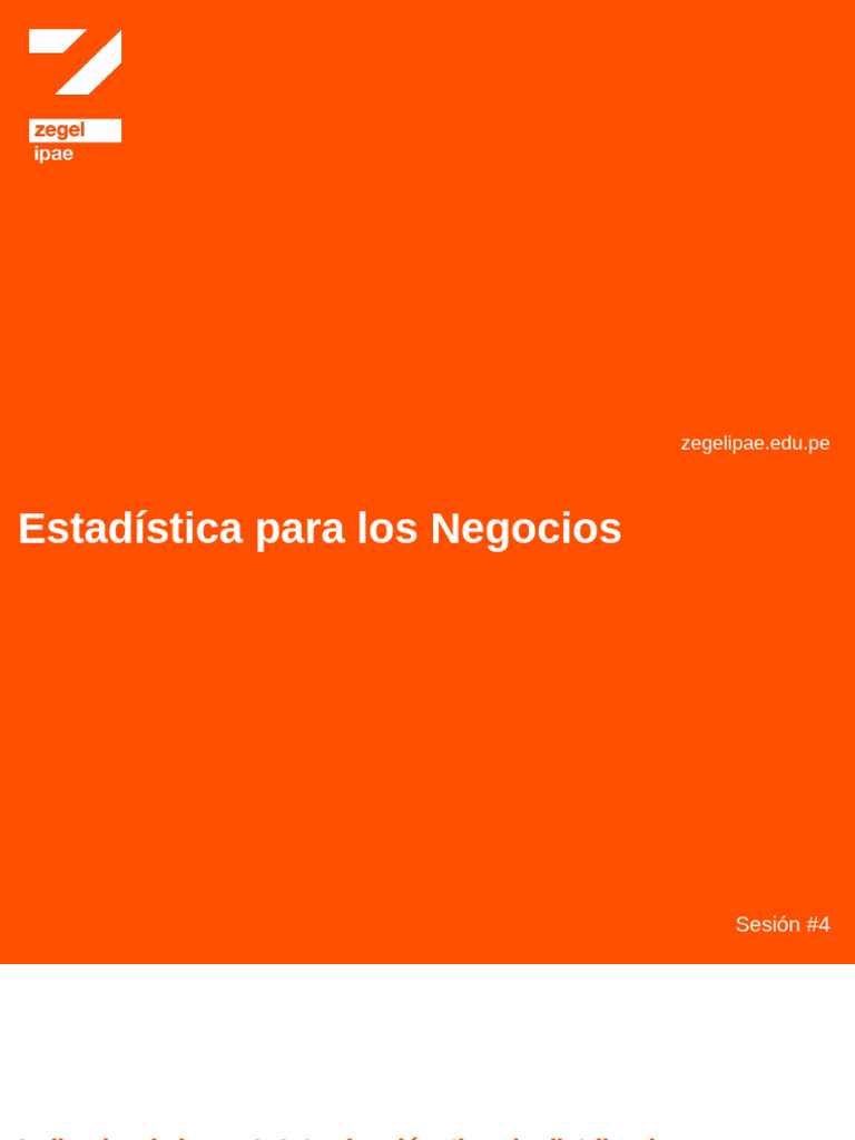 Estadística para Los Negocios - IL1 - S4 | PDF | Estadísticas