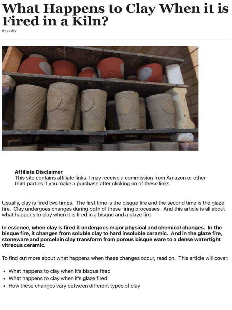 Clay Firing Process Explained | PDF | Pottery | Clay