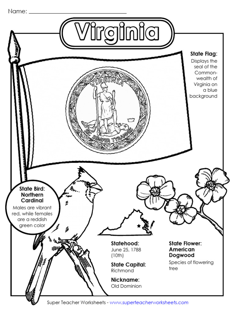 New State Virginia Symbols Color - OLDDO | PDF