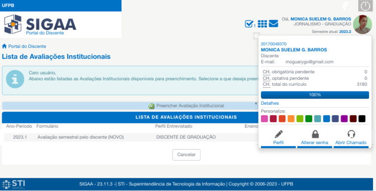 SIGAA - Sistema Integrado de Gestão de Atividades Acadêmicas | PDF ...
