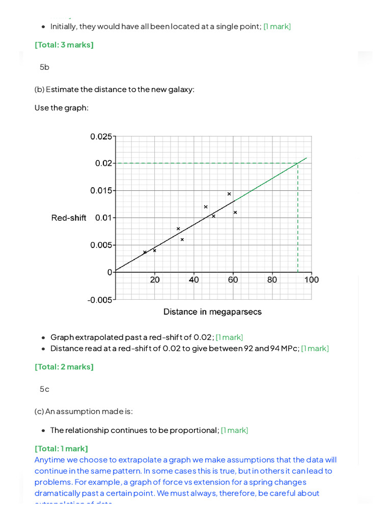 Red-Shift - AQA GCSE Physics Questions & Answers 2018 (Easy) - Save My ...