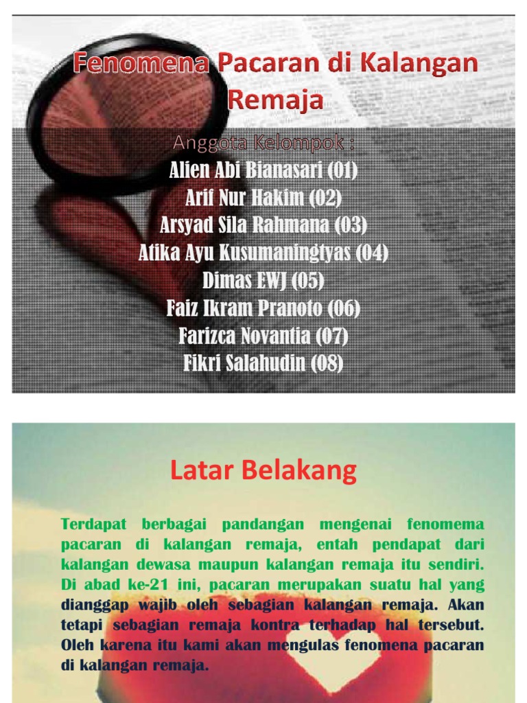 Fenomena Pacaran Di Kalangan Remaja | PDF