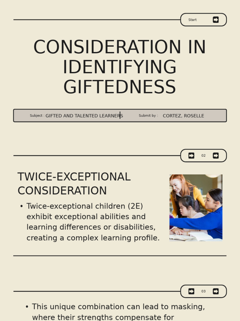 CONSIDERATION IN IDENTIFYING GIFTEDNESS Sned | PDF | Intellectual ...