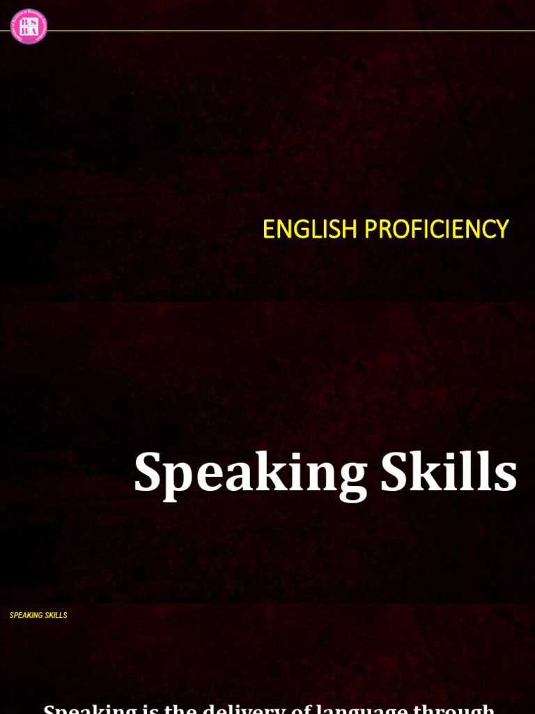 Mastering English Speaking Skills | PDF | Speech | Vocabulary